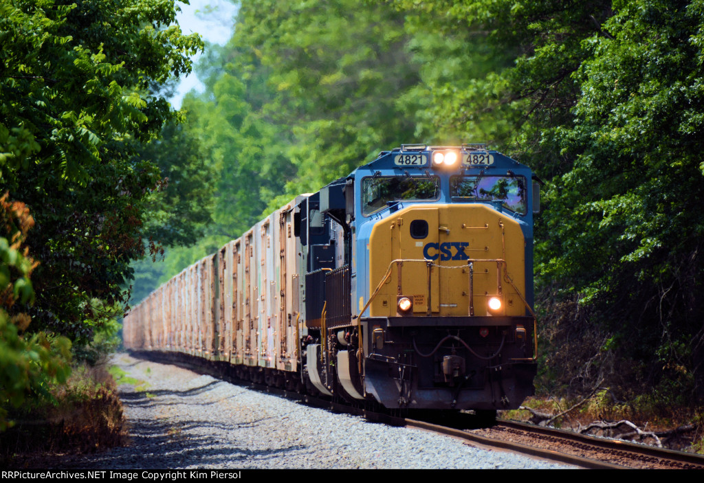 CSX 4821 NS Train 070 Tropicana Juice Loads Detour